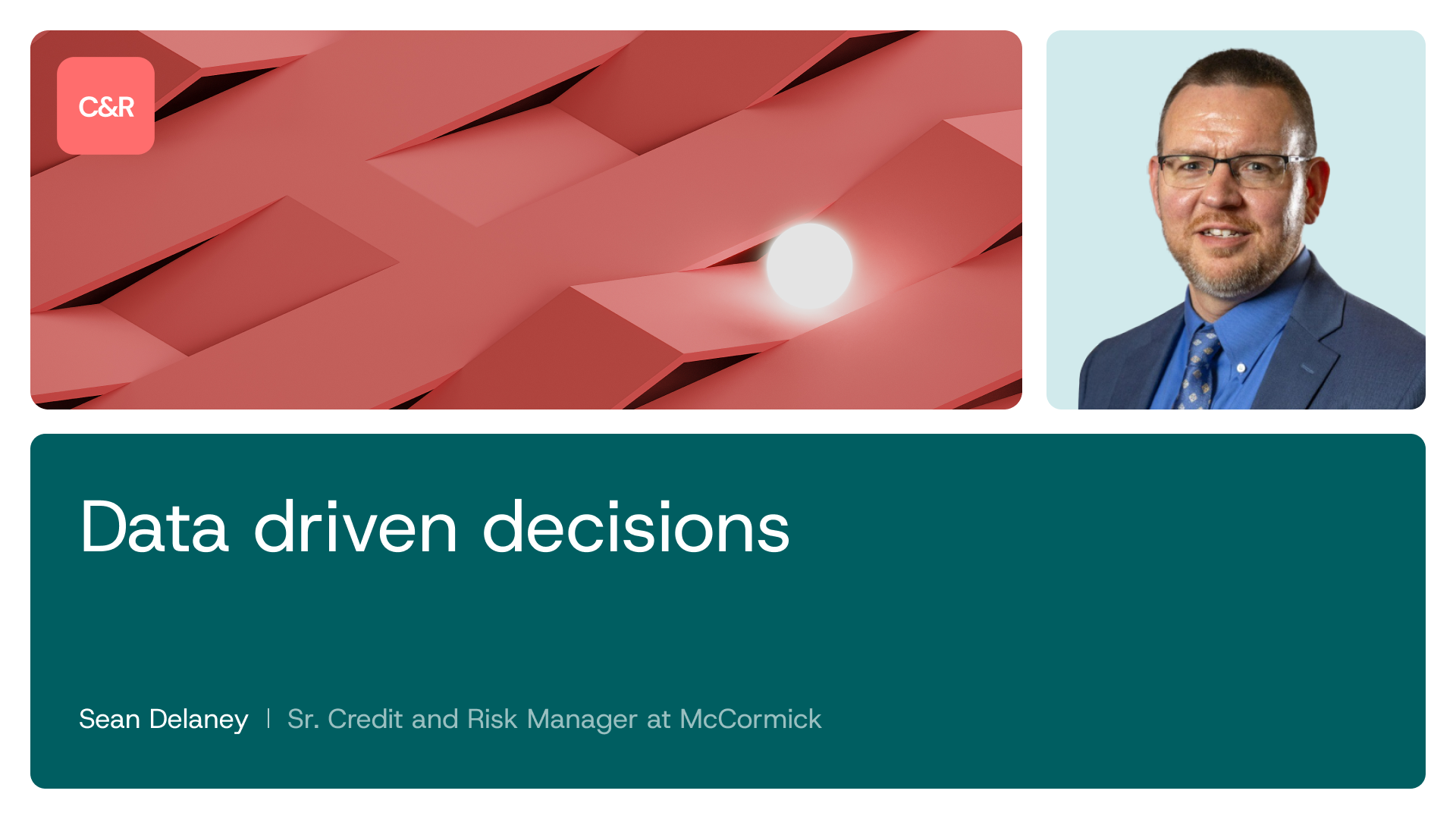 Data driven decisions with Sean Delaney, Senior Credit and Risk Manager at McCormick